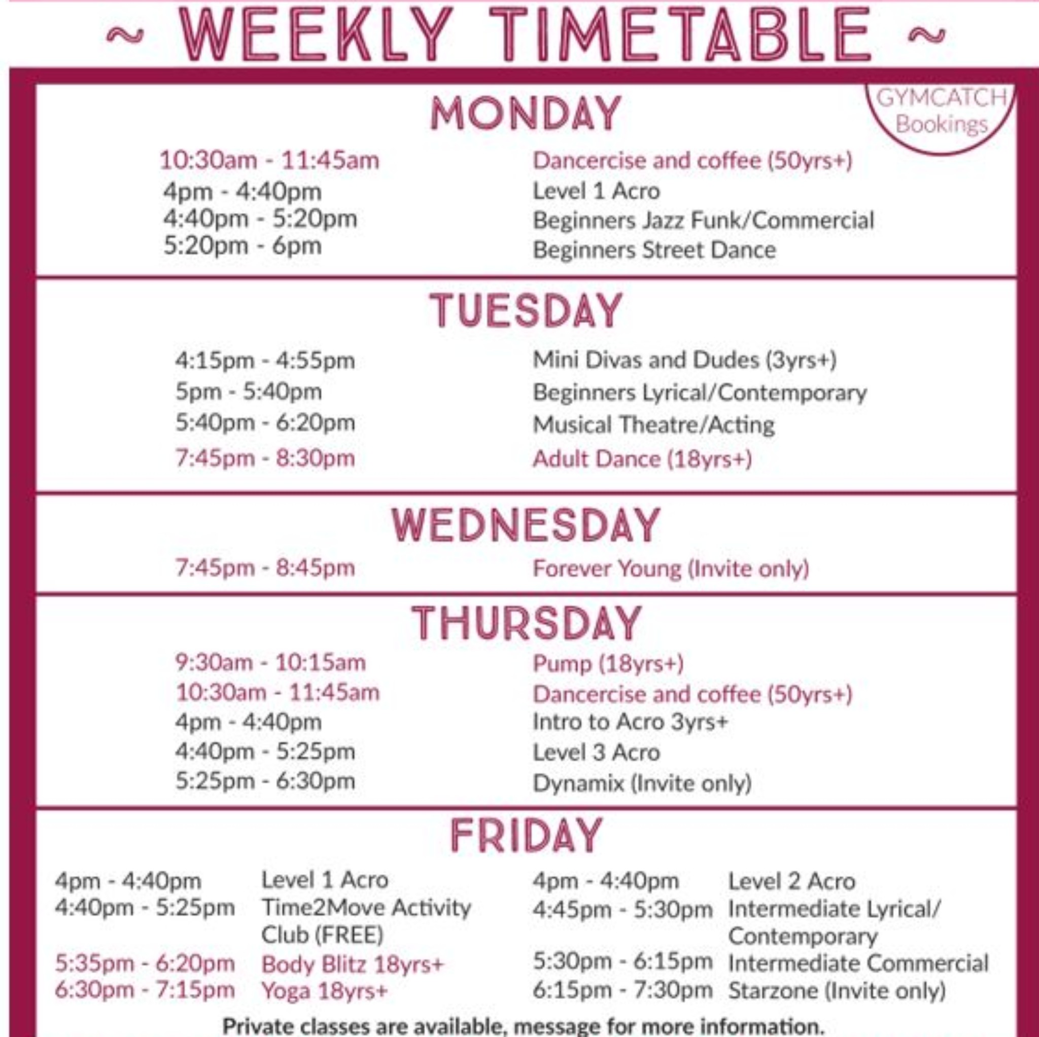 JLT Dance and Fitness - Tuesday Classes - Your Liskeard